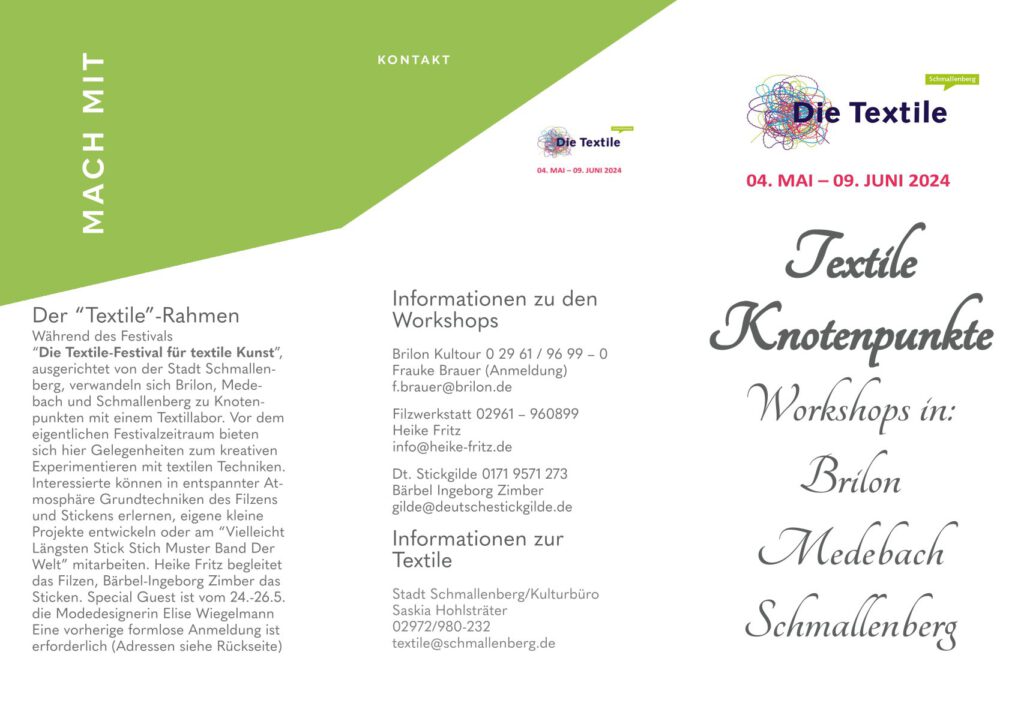 Die Textile 2024 – Festival für textile Kunst – *Ferienwohnung ...